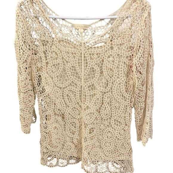 Anthropologie | Tops | Anthropologie Adiva Crochet Top | Poshmark